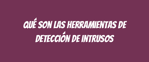 Qué son las herramientas de detección de intrusos